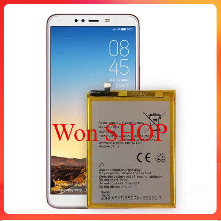 แบตเตอรี่ แท้ TECNO BL-34BT แบตเตอรี่ TECNO Spark 2 Ka7 /3500mAh รับ ...