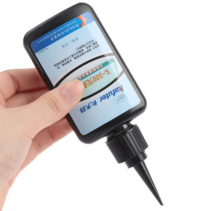 【CW】50ml UV Glue Curing Adhesive K-300 Transparent Crystal Glass ...