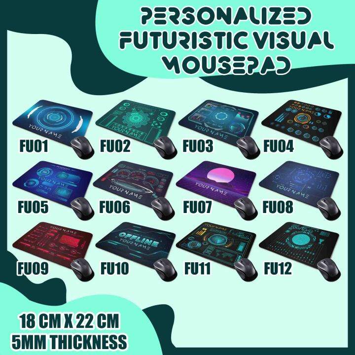 PERSONALIZED FUTURISTIC VISUAL MOUSEPAD | Lazada PH