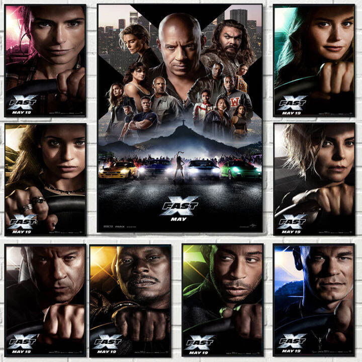 Fast X Furious 10 Movie Poster-พิมพ์คุณภาพสูงบนผ้าใบ-ศิลปะบนผนังที่ ...