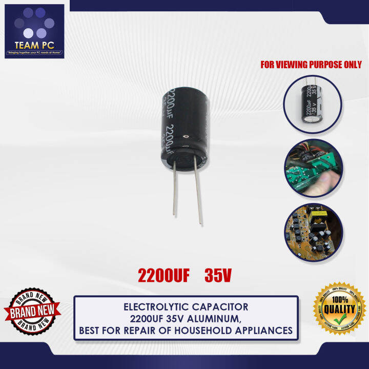 ELECTROLYTIC CAPACITOR 2200UF 35V ALUMINUM, BEST FOR REPAIR OF ...
