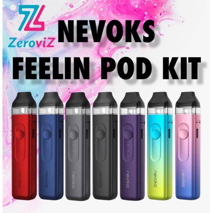 VAPE NEVOKS FEELIN POD STARTER KIT 22W (FREE! LANYARD INSIDE) BUILT IN ...