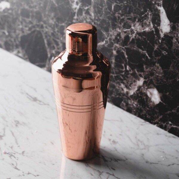 Classic Cobbler Cocktail Shaker 400ml Rose Gold / Shaker Stainless ...