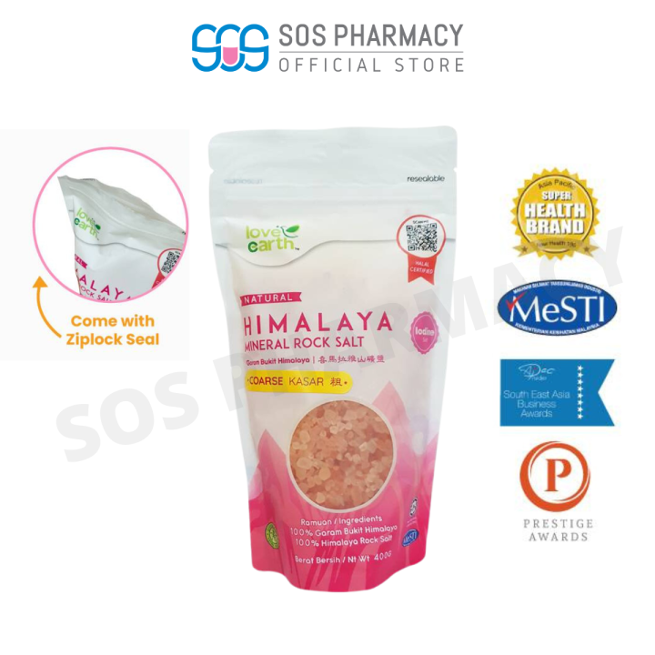 Love Earth Himalaya Mineral Coarse Rock Salt (400g) | Lazada