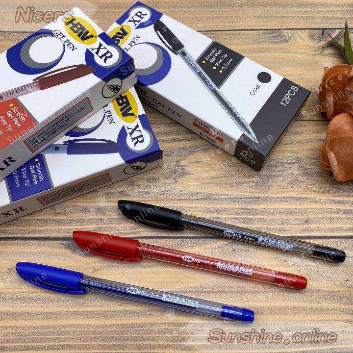 12pcs Original HBW XR gel pen 0.7mm sign pen Fine Tip gel pen gel ink ...