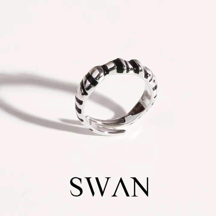 SWAN - Tiger Ring S แหวนเงินแท้ ชุบสี enamel ใส่แล้วไม่แพ้ | Lazada.co.th