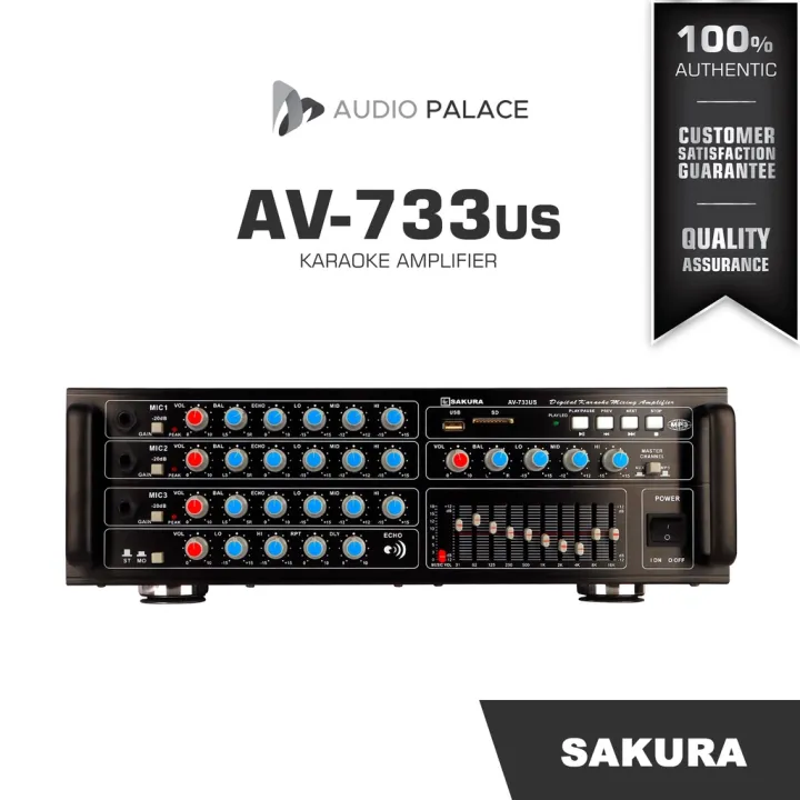 SAKURA AV-733USB 450W Karaoke Amplifier | Lazada PH