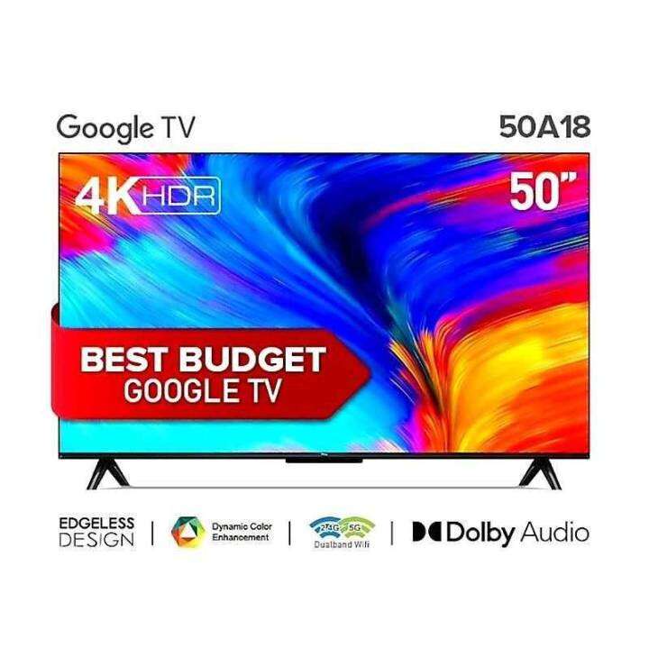 TCL 50A18 LED TV 50 inch GOOGLE TV 4K UHD Dolby Audio HDR 10-NEW ...