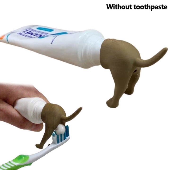Toothpaste Hat Pooping Dog Butt Toothpaste Topper Dog Poop Bathroom ...