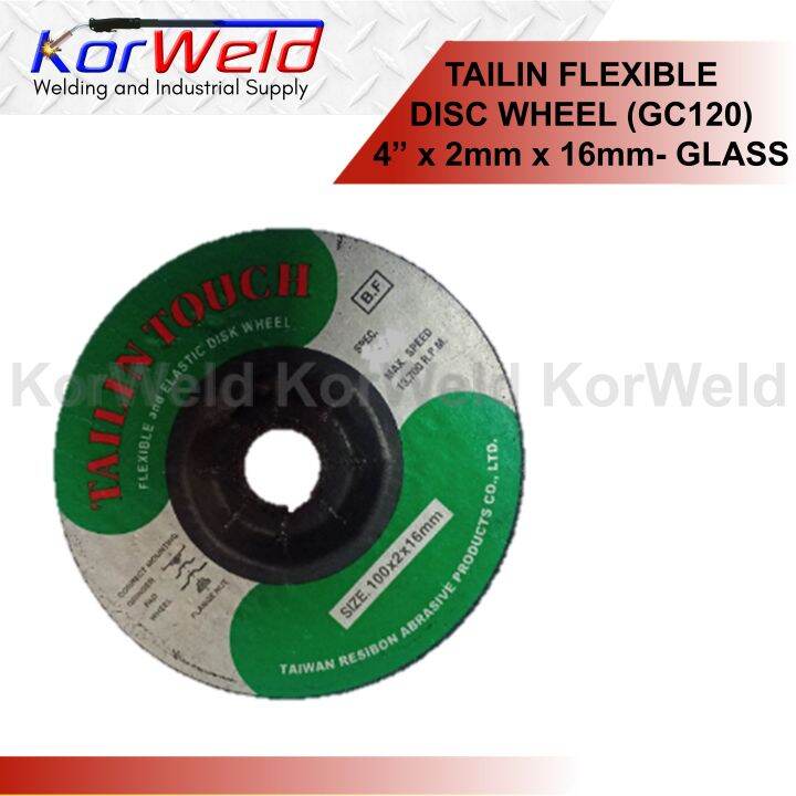 TAILIN Touch Flexible Disc Wheel (4" x 2mm x 16mm) - Glass (10Pcs ...