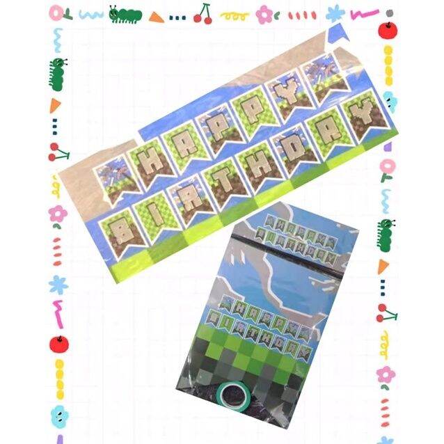 HBD Minecraft letter bannerff4 | Lazada PH