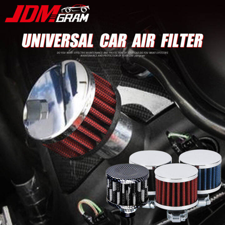 Carbon Fiber Car Air Filter Universal Auto Mini Cold Flow Intake Engine ...