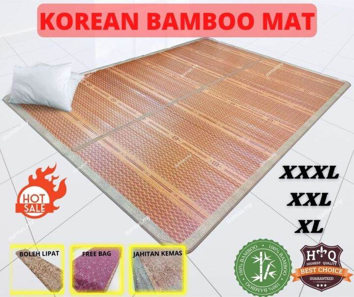 TIKAR BULUH KOREAN FLOOR CARPET XXL/XXL/XL BIG SIZE FREE BAG BOLEH ...