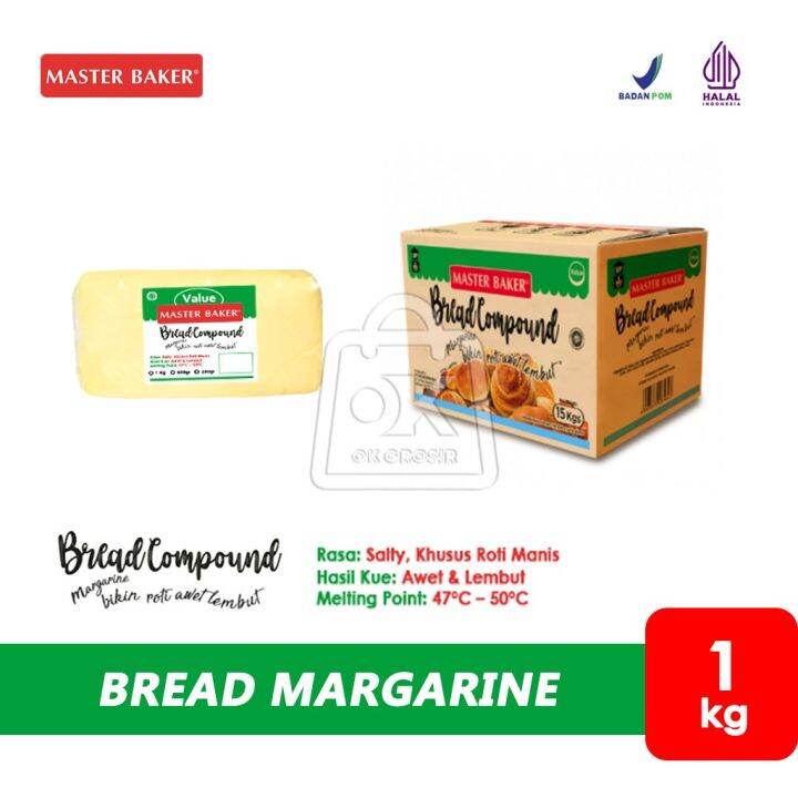 (1 Kg) Bread Compound Value Master Baker Margarin Roti Manis | Lazada Indonesia