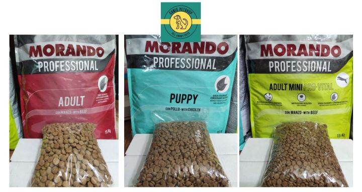 Morando Professional Dry Dog Food for Puppy and Adult 1kg Repack ...