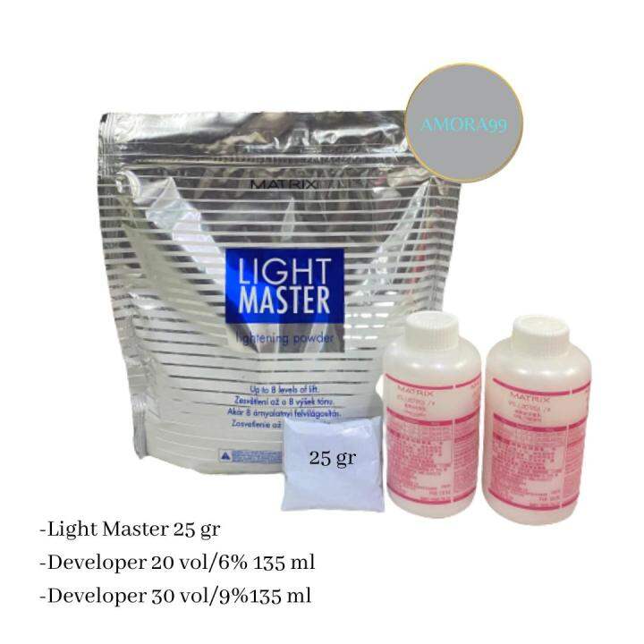 Matrix bleaching lightmaster 25gr + Mini Oxidant 135ml | Lazada Indonesia
