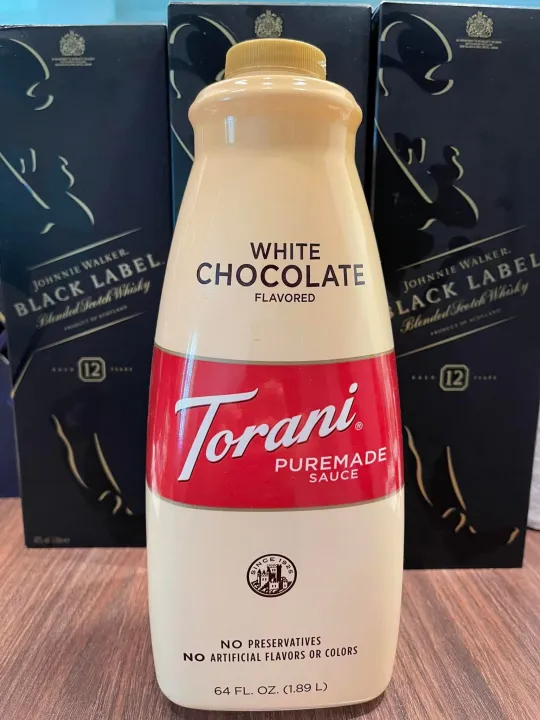 Torani White Chocolate Puremade Sauce 1.89 L | Lazada PH