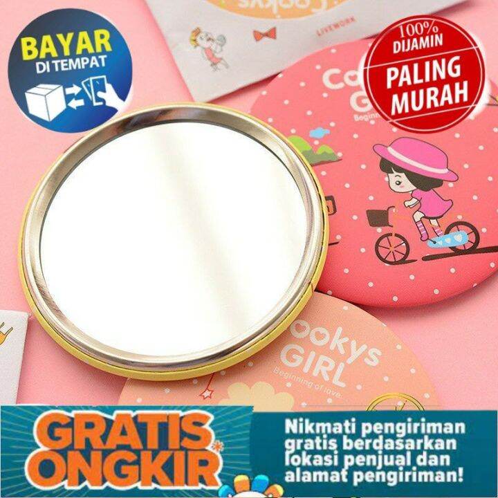 GRATIS ONGKIR Cermin mini bulat saku cermin estetik murah cermin bulat ...