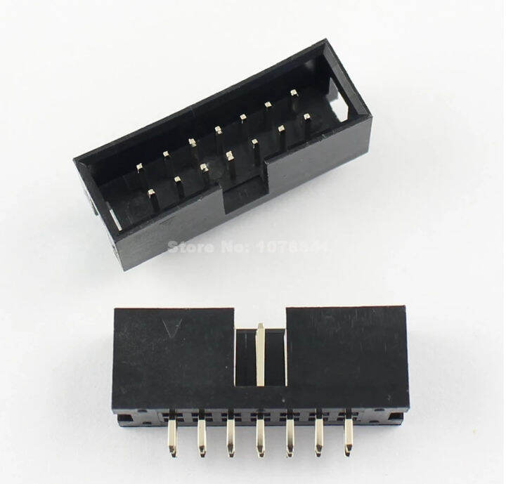Socket IDC 2x7 Straight Box header Male 14p 2.54mm Soket 14 pin lurus 10pcs | Lazada Indonesia
