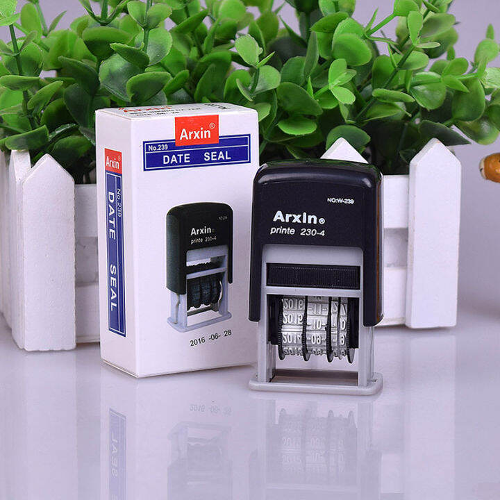 Date stamp automatically returns ink, year month day adjustable time ...