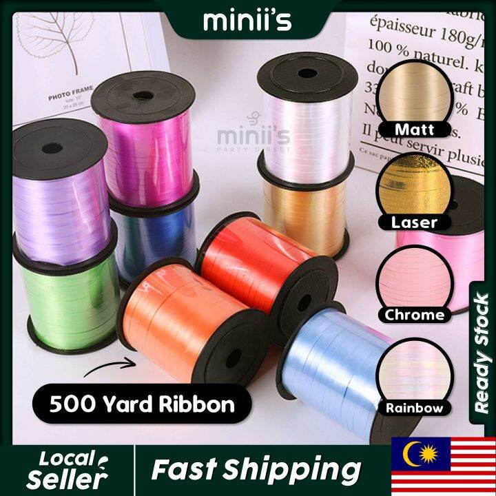 Miniis Balloons Roll Ribbon 500 Yards Crimped Curling Ribbon For ...
