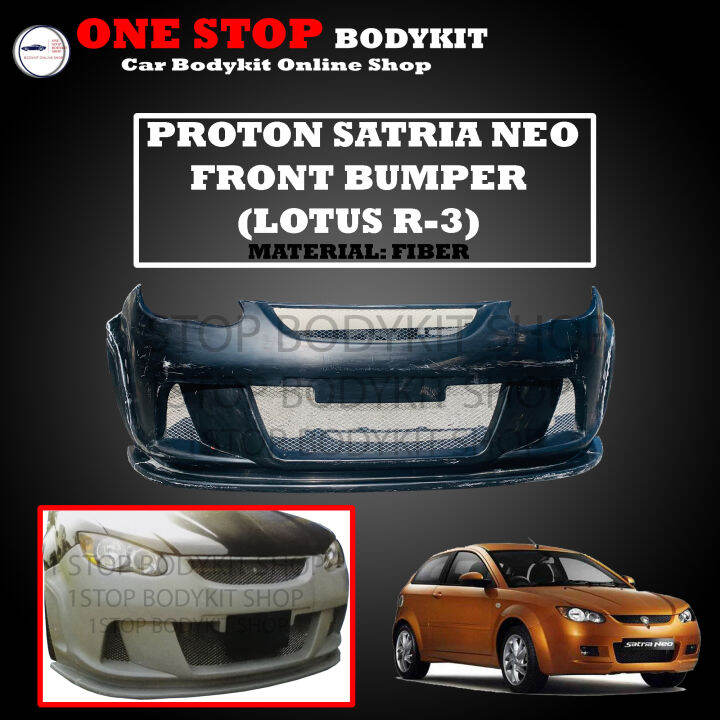 PROTON SATRIA NEO FRONT BUMPER (LOTUS R-3) FIBER(FIBERGLASS)SKIRT LIP ...