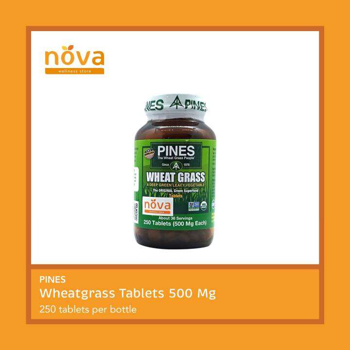 Pines Wheatgrass Tablets 500 Mg 250 tablets (bottle) | Lazada PH