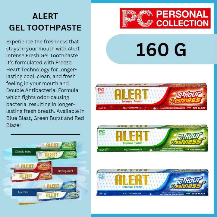 Personal Collection Alert Intense Fresh Gel Toothpaste - 12-hour ...