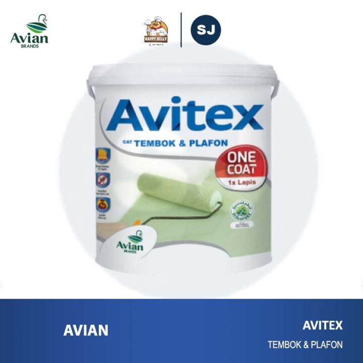 AVITEX One Coat Super White 5KG - Cat Tembok dan Plafon | Lazada Indonesia