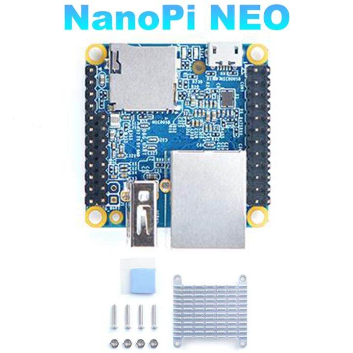 NanoPi NEO Open Source H3 Development Board+Heat Sink DDR3 RAM 512MB Quad-Core Cortex-A7 Ubuntu ...