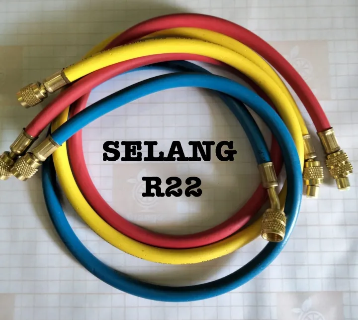 FREON R22 / SELANG MANIFOLD R22 90 CM / SELANG PENGISIAN FREON R22 ...