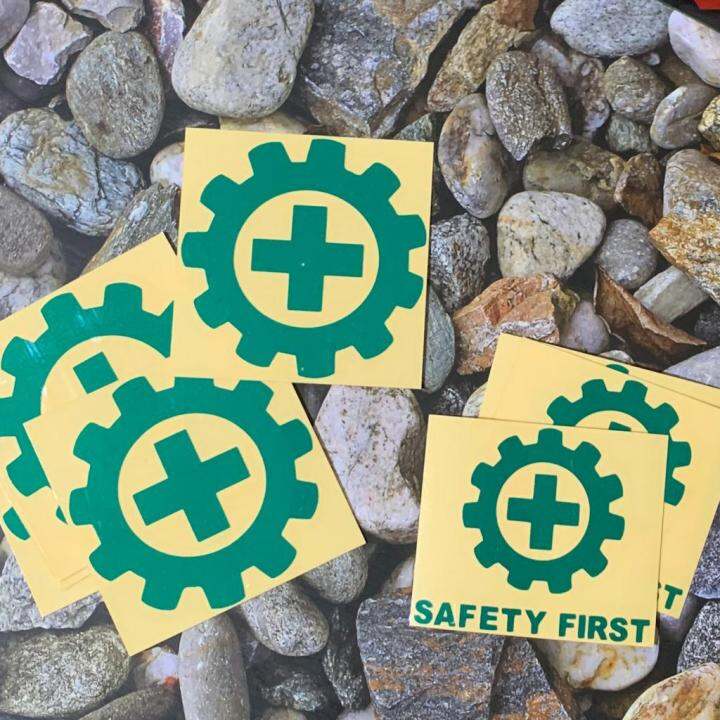 Sticker Helm Proyek Safety First Sticker Cutting Premium | Lazada Indonesia