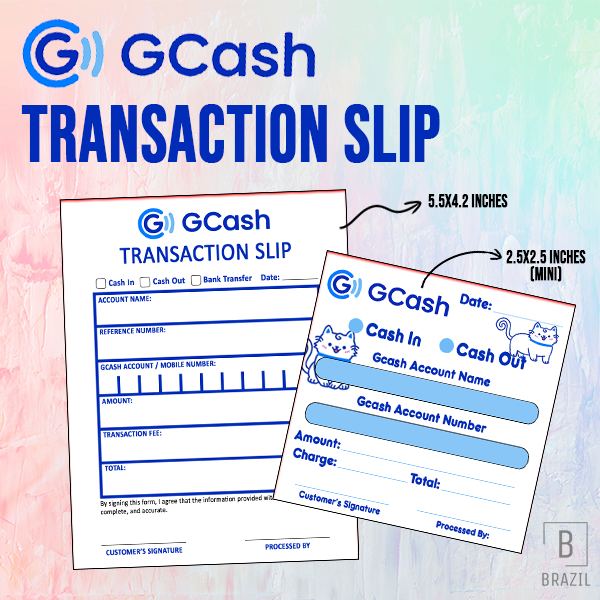 GCASH TRANSACTION SLIP PAD 80 SHEETS | Lazada PH