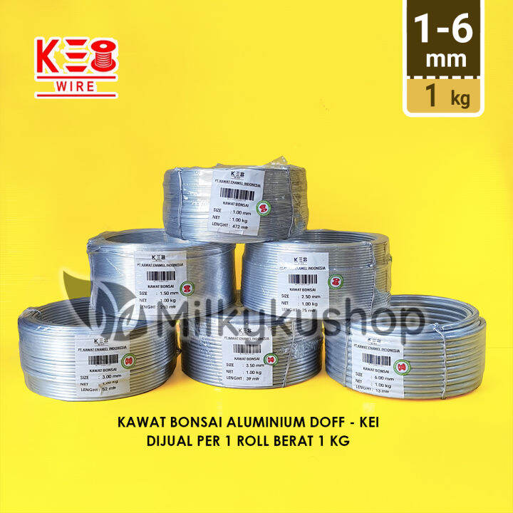 KAWAT BONSAI KEI ALUMINIUM SILVER DOFF 1 KG | Lazada Indonesia