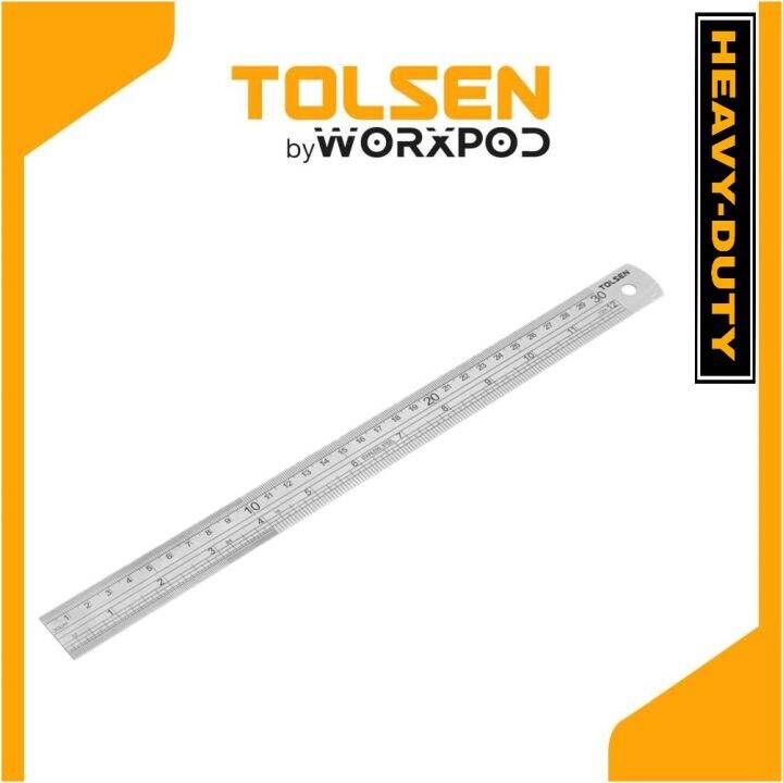 TOLSEN Stainless Steel Ruler w/ Conversion Chart (12") 35026 | Lazada PH