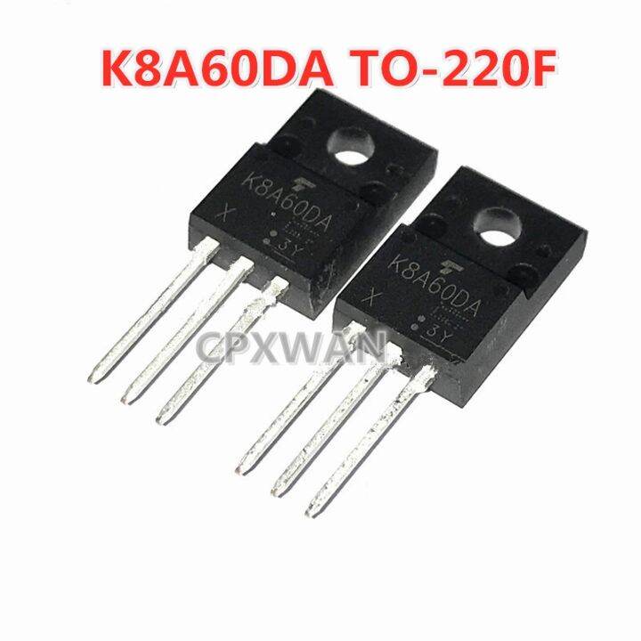 5Pcs K8A60DA TO-220F K8A60D TK8A60DA TO220F 7.5A 600V N-Channel MOSFET ทรานซิสเตอร์ใหม่เดิม ...