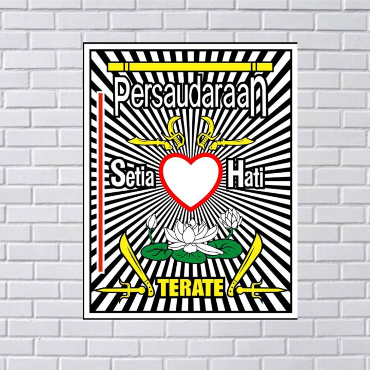 POSTER PSHT BELA DIRI/FOTO PSHT/POSTER PERSAUDARAAN SATU HATI TERATE ...