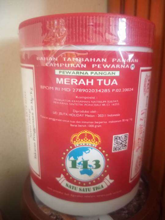 Pewarna Bubuk Merah Tua 1 kg Djelita | Lazada Indonesia