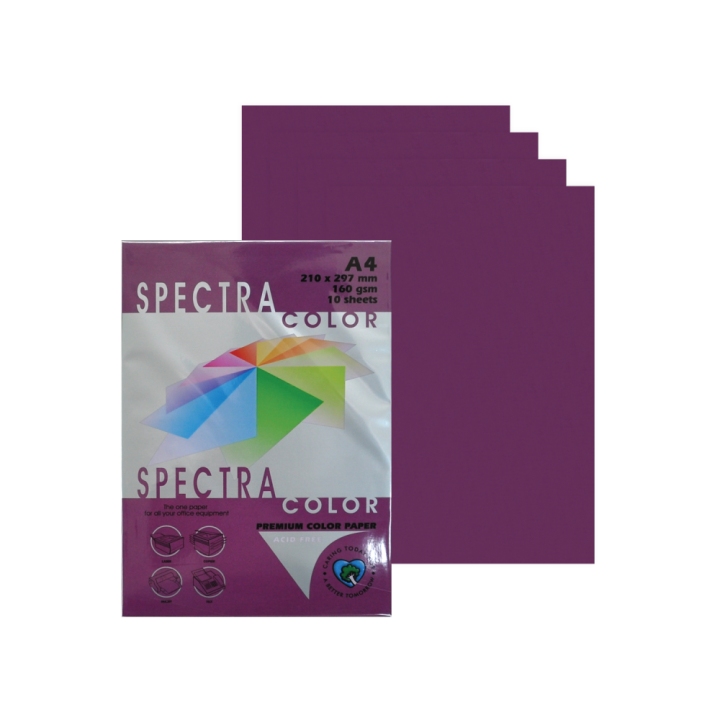 กระดาษ สี สเปคตรา Spectra Color Paper A4 160g.(10 แผ่น) 12 ชุด ...