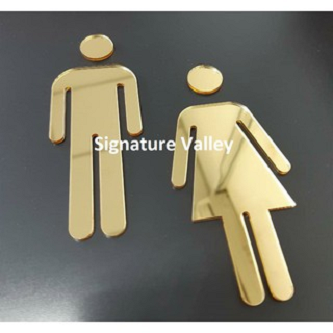 toilet sign (1 set) /OKU sign acrylic | Lazada