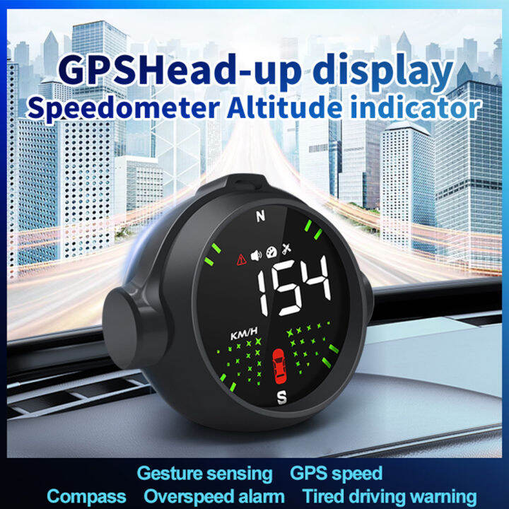 HUD Car Head-up Display Speedometer Altitude Indicator Speeding Warning ...
