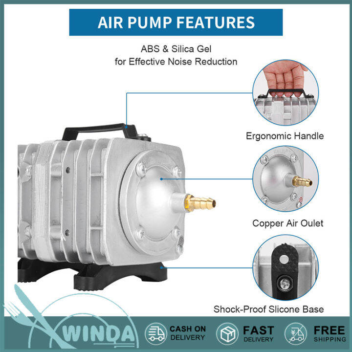 Winda 30W 55L/45W 70L 220V Electromagnetic Air Compressor Pump Oxygen ...