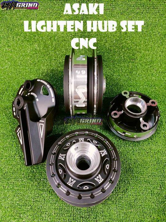 CNC LIGHTEN HUB SET RAIDER / RS 150 / WAVE / RS / XRM / DASH / SMASH / TMX / RUSI / SYM / BADJA ...