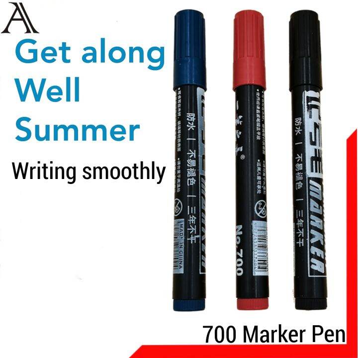 (Ready Store) Permanent Marker 700 Pen Fiber Written Smooth and ...