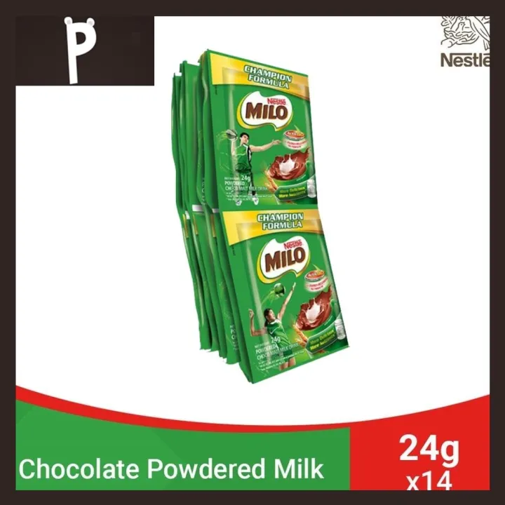 Parnella MILO Activ-Go Choco Malt Powdered Milk Drink 24g - Pack of 14 ...