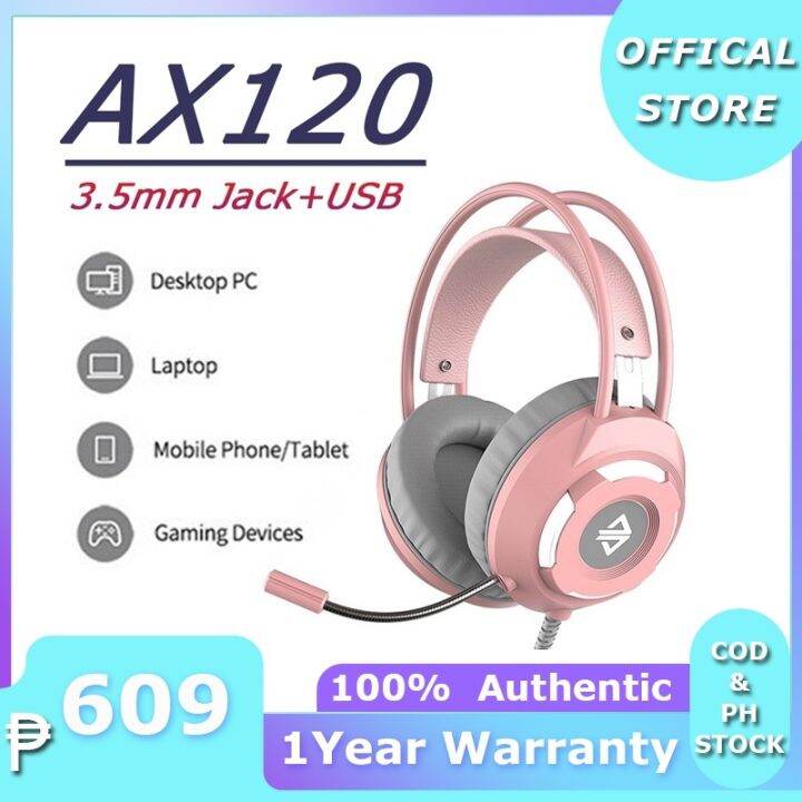 STOCK Ajazz AX120 G58 Wired Headset 3.5mm Stereo Gaming Headset Noise ...