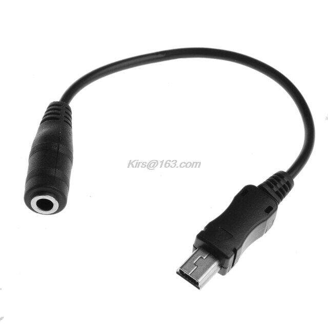 Mini Usb 5 Pin Male Audio To Female Adapter 3.5mm Aux Headphone Jack ...