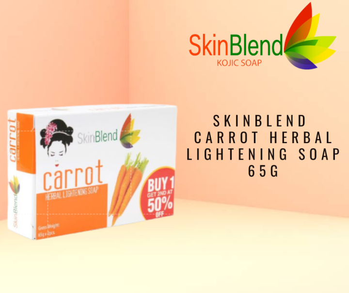 SkinBlend Carrot Herbal Lightening Soap BUY 1 FREE 1 65grams x 2's ...
