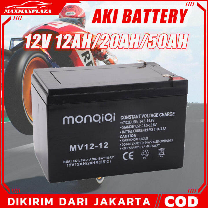 (Dikirim Dari Jakarta) Aki Battery 12AH Msa Hitam / Aki Tangki Semprot/aki Mobil Mainan/aki ...