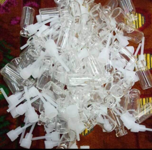 Botol tester kaca lidi 3ml botol kosong sempel sample cairan | Lazada ...